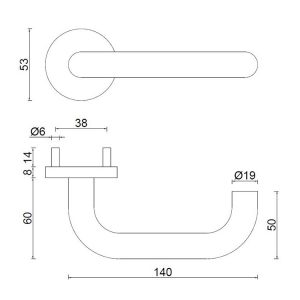 Entry Door Handle Lever Set SR01 En1906 Grade 4 - UNITY Hardware