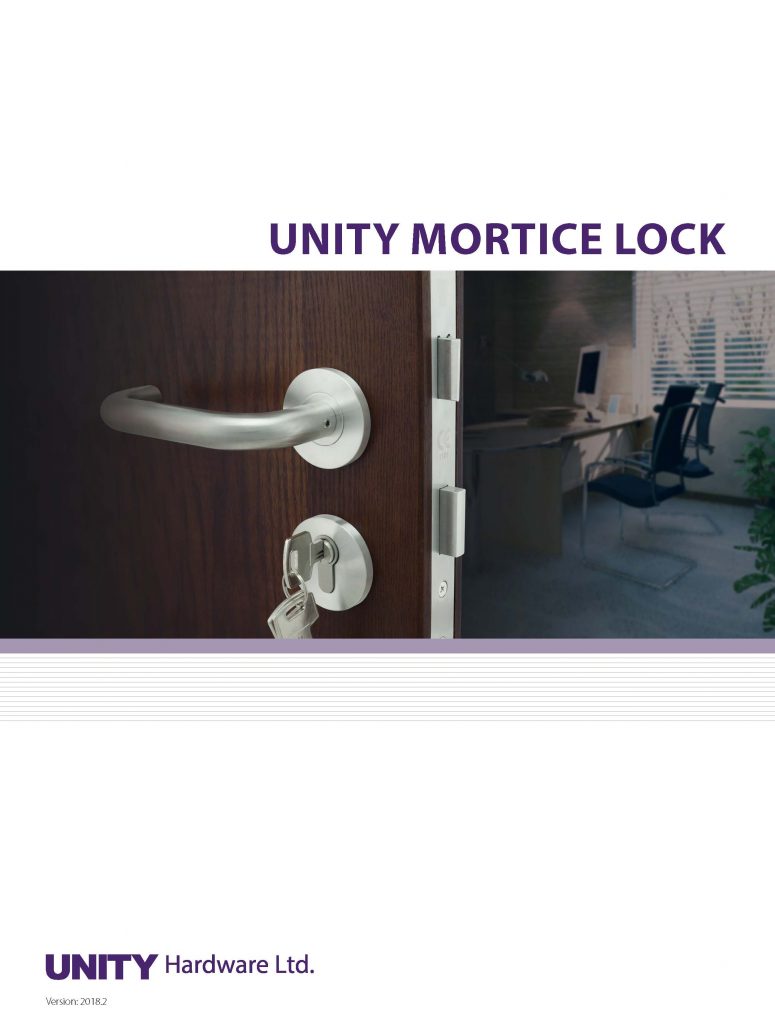 Mortice Lock and Latches Catalog - UNITY Hardware Ltd.