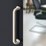 D shape stainless steel door pull handle for commercial doors