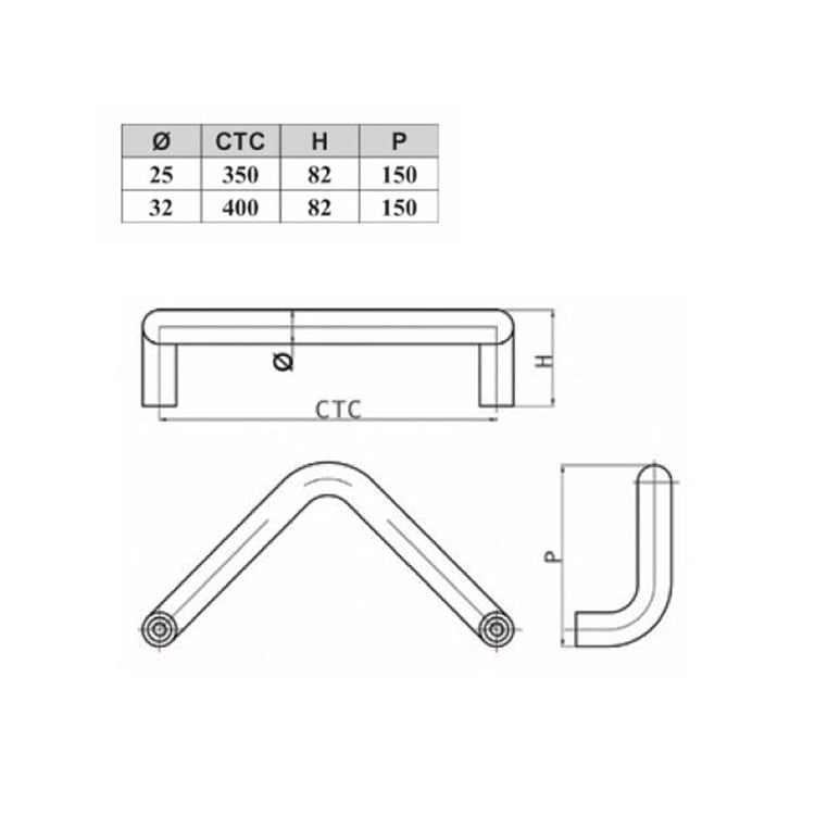 V shape stainless steel gold pull handle, wholesale price