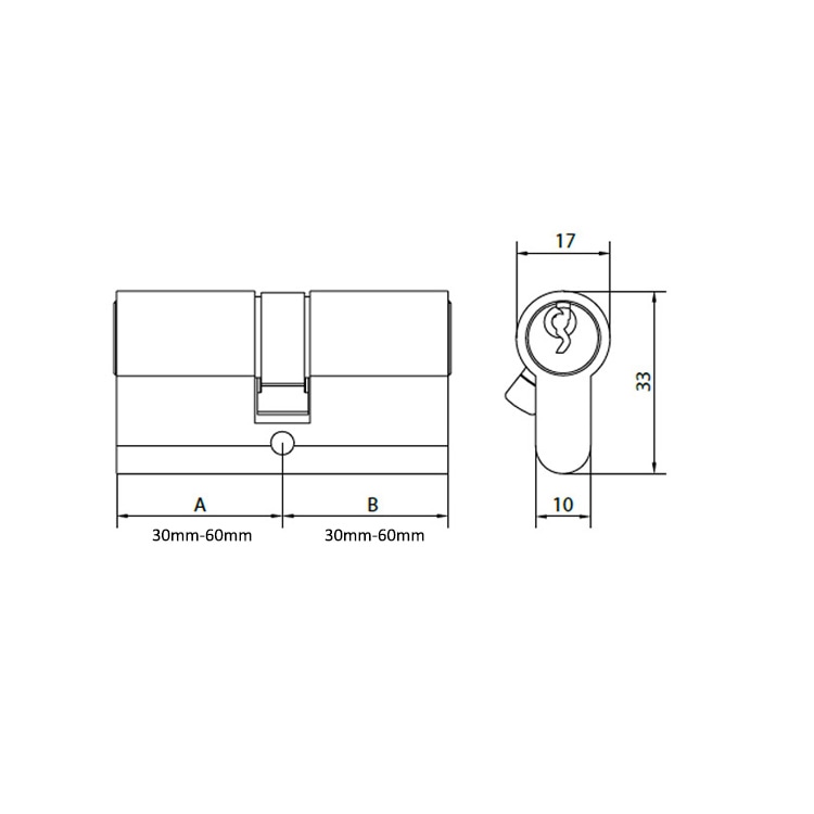 Factory supply of euro cylinder with master key, custom spec